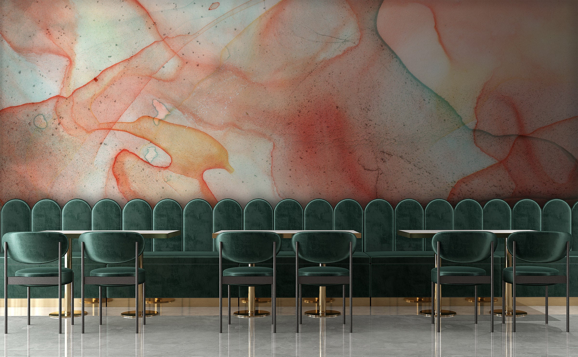 Pacific Swirl Made To Measure Mural – Black Crow Studios