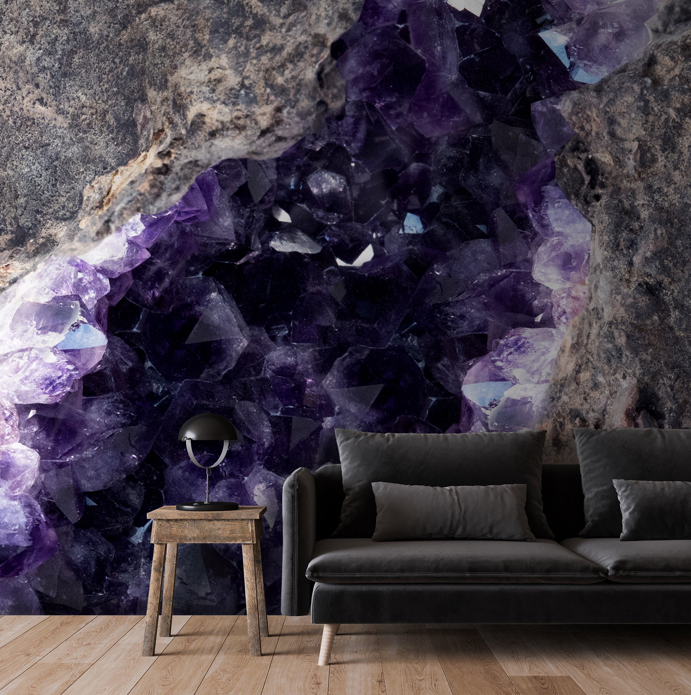 Amethyst Geode Made to Measure Mural – Black Crow Studios
