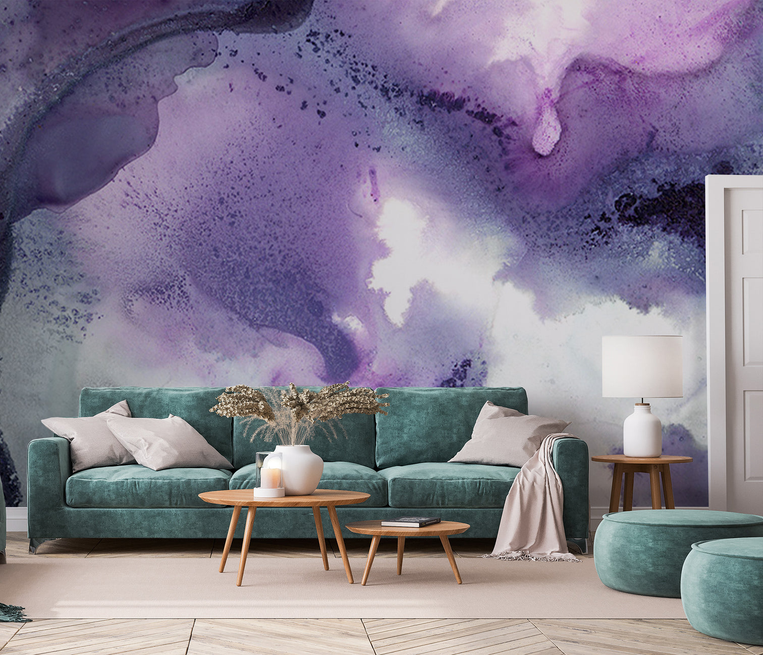 Celestial Violet Made to Measure Mural – Black Crow Studios