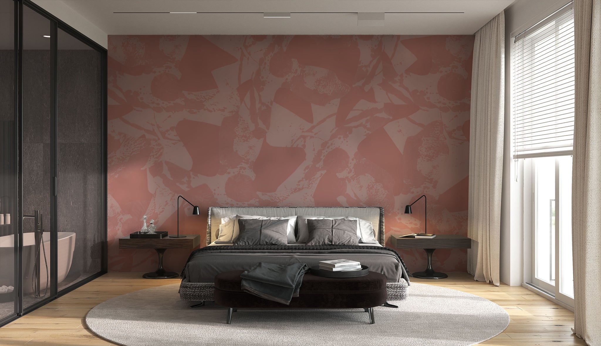 Discord in Blush Made to Measure Mural – Black Crow Studios