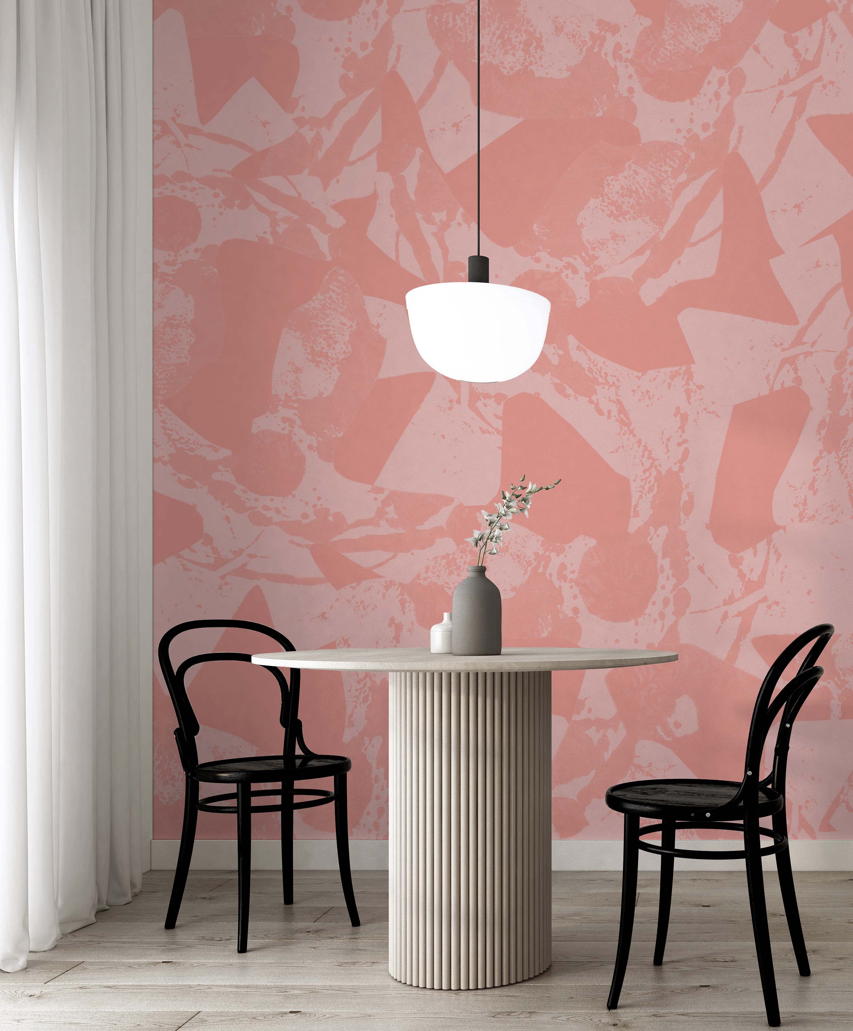 Discord in Blush Made to Measure Mural – Black Crow Studios