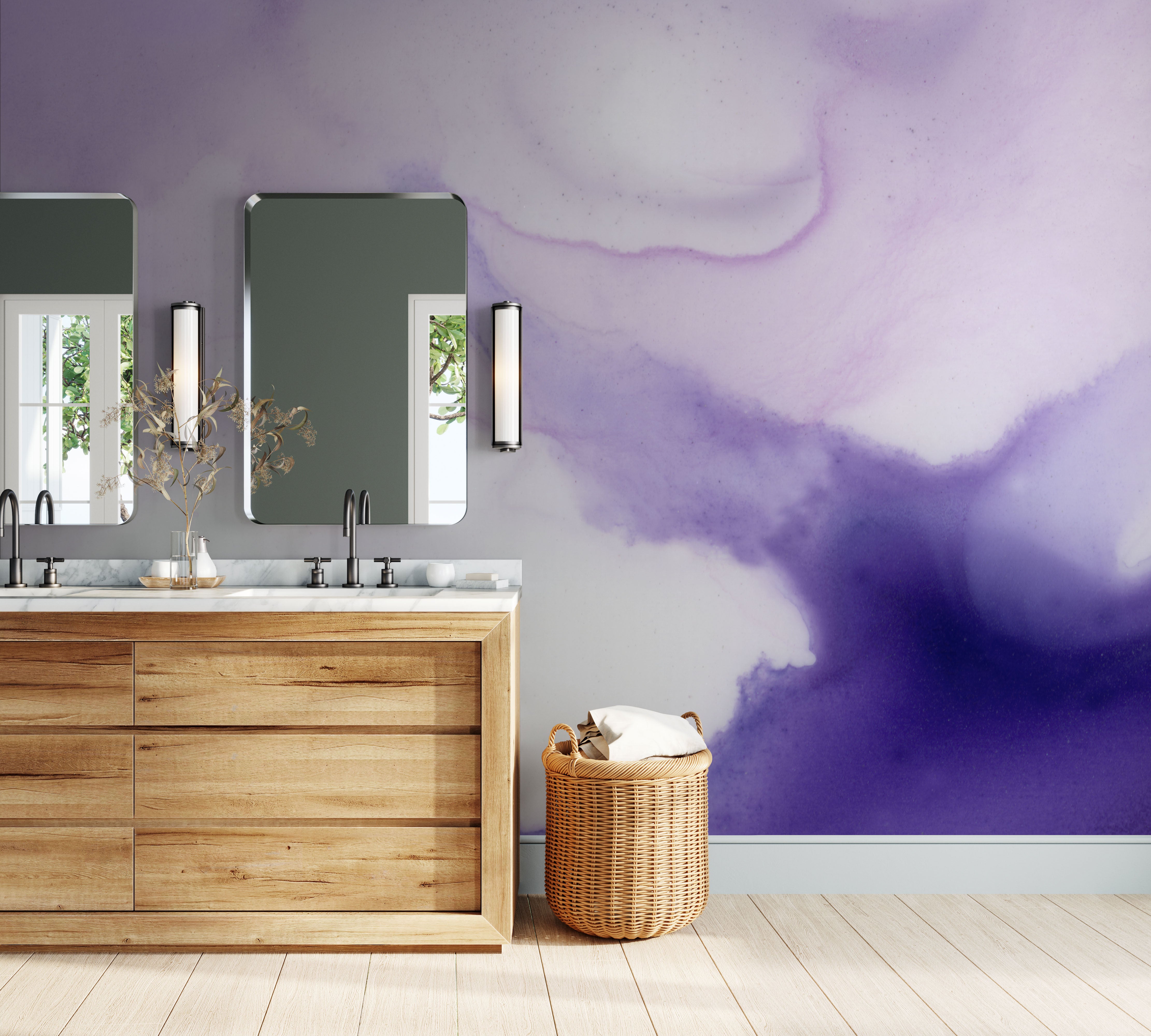 EKB Purple Made to Measure Mural – Black Crow Studios