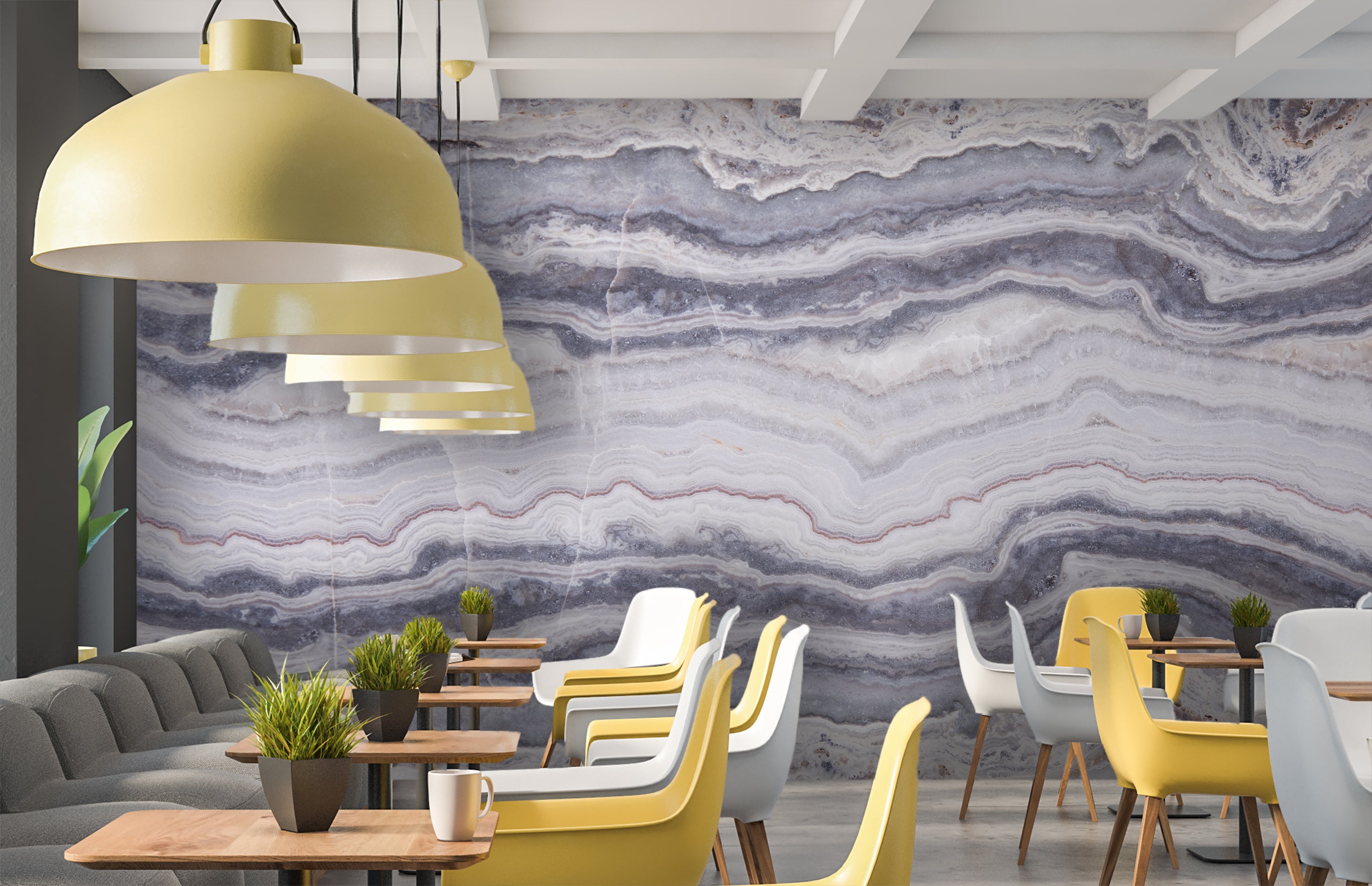 Lace Onyx in Carbon Made to Measure Mural – Black Crow Studios