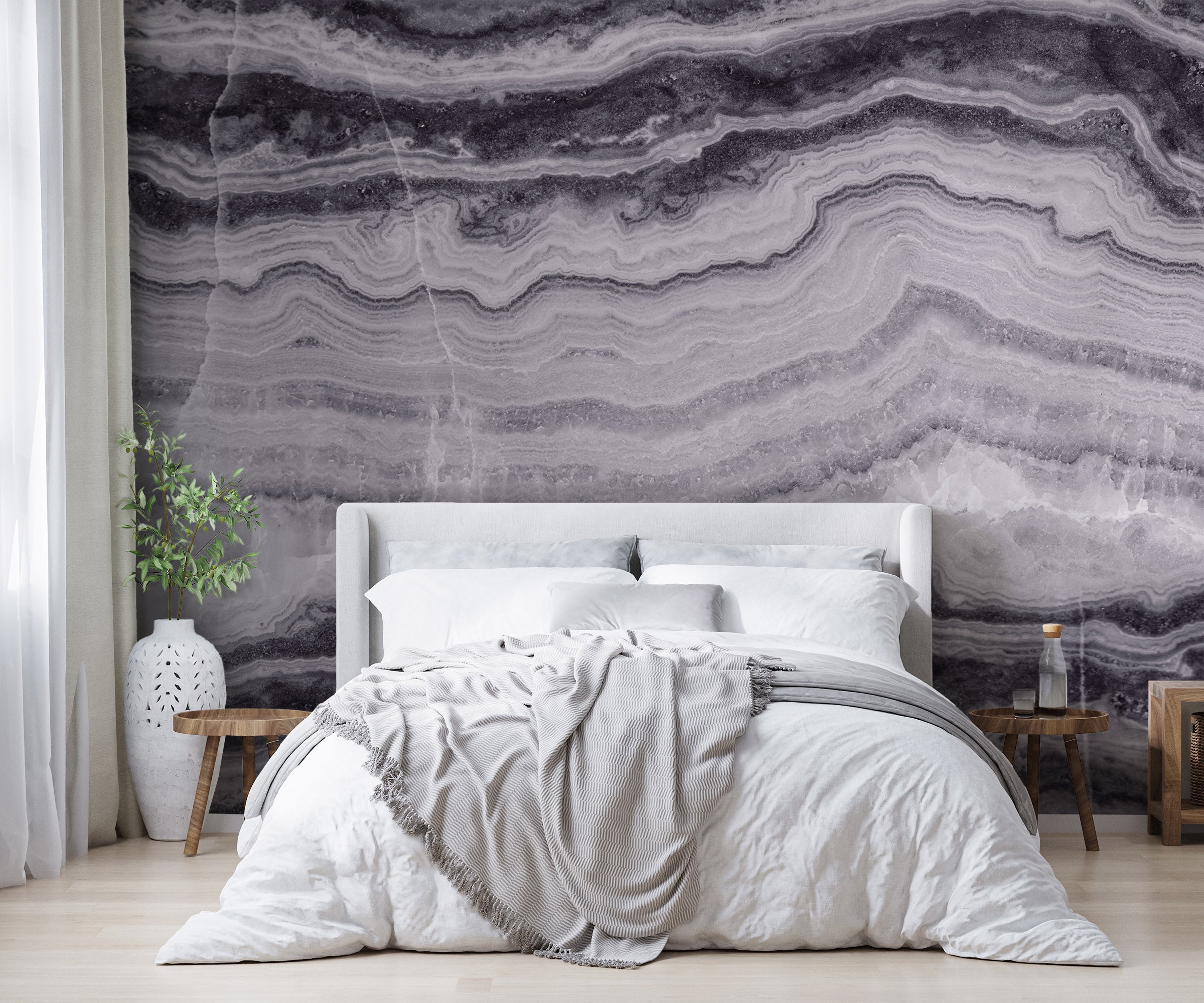 Lace Onyx in Noir Made to Meausre Mural – Black Crow Studios