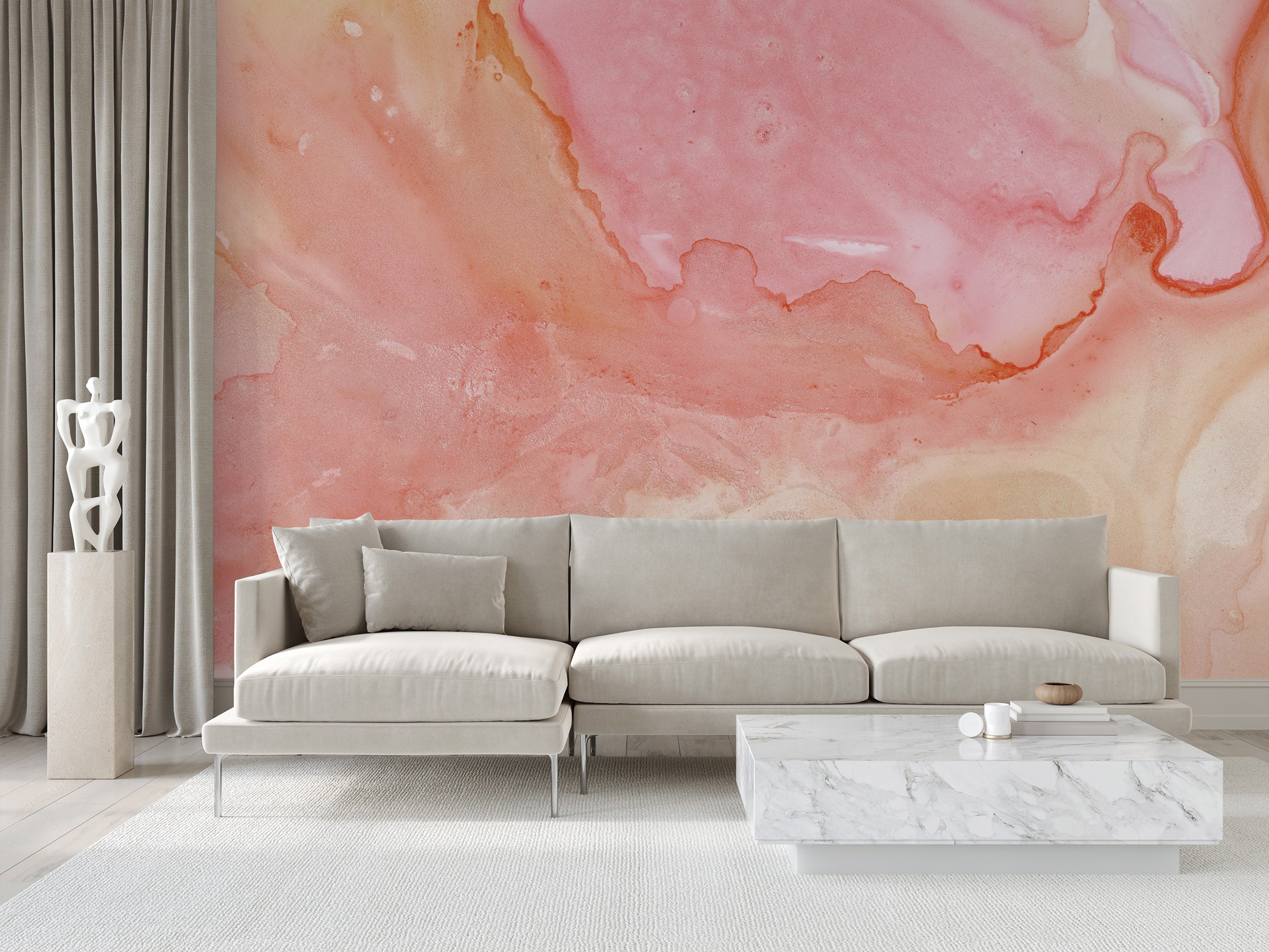 Rose Gold Made To Measure Mural – Black Crow Studios