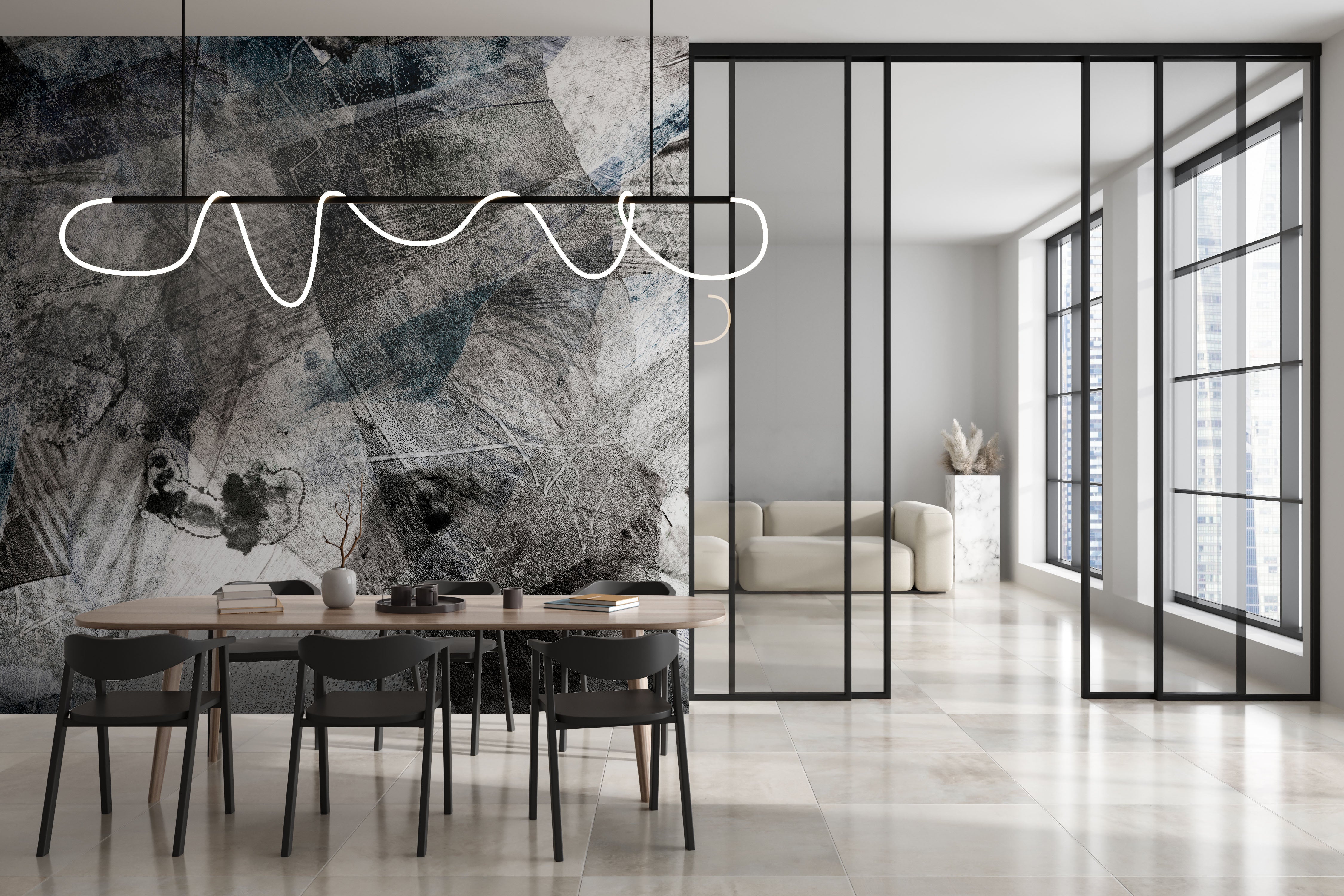 Warp in Night - Quick Ship Mural – Black Crow Studios