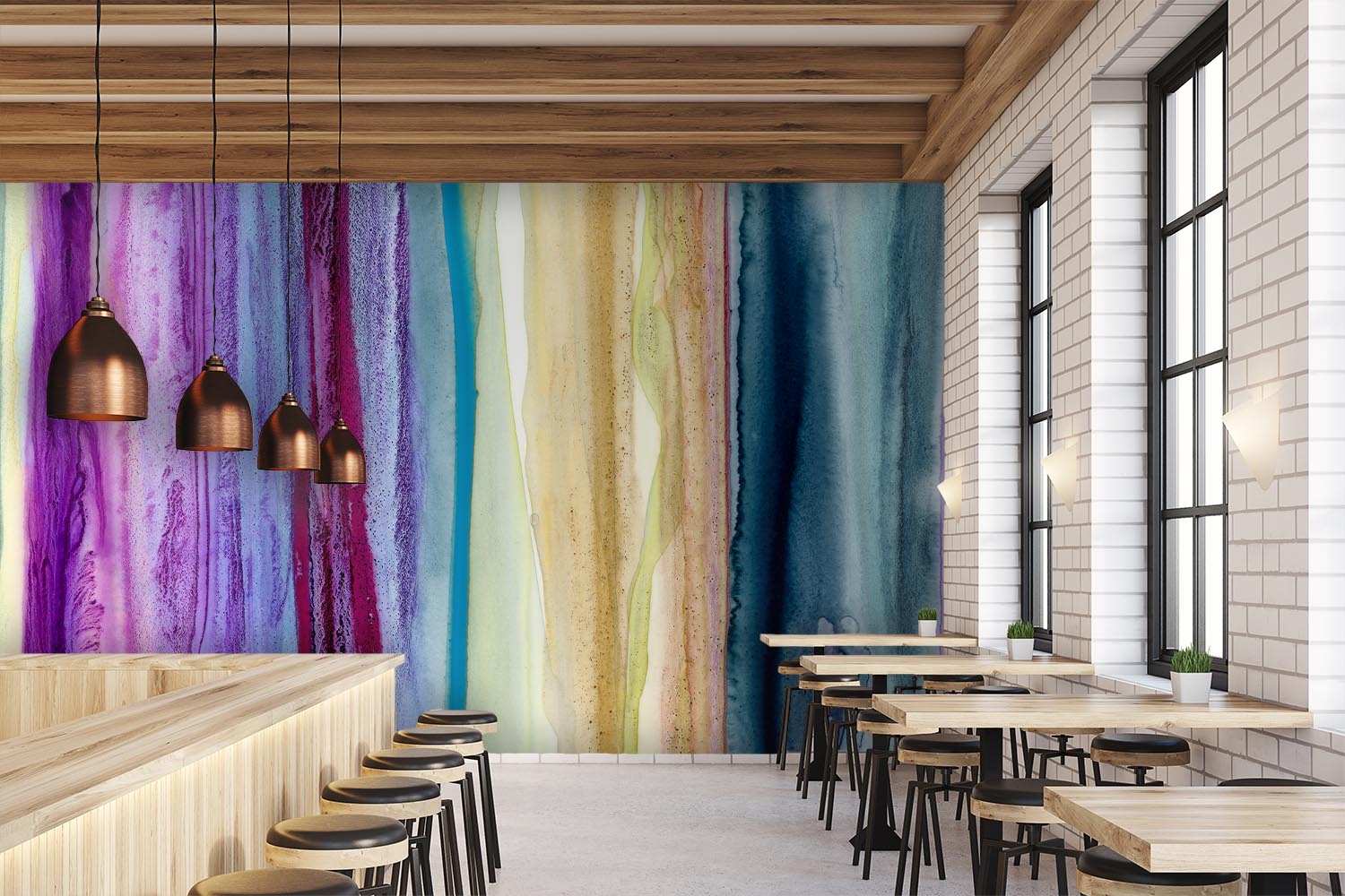 Spectrum Drips - Quick Ship Mural – Black Crow Studios