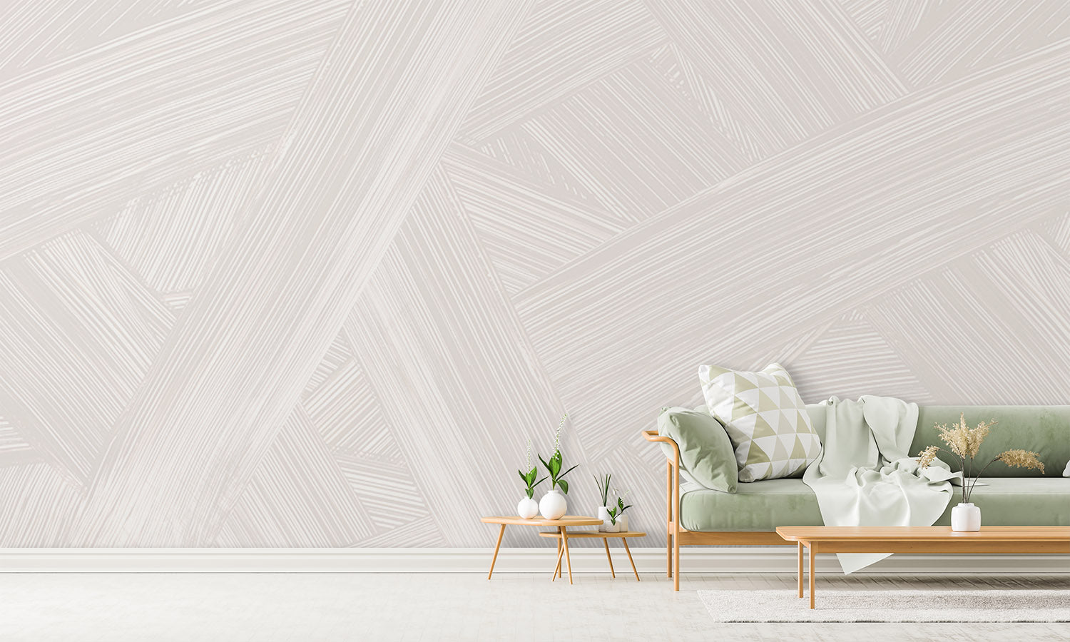 Raked in Bone - Quick Ship Mural – Black Crow Studios